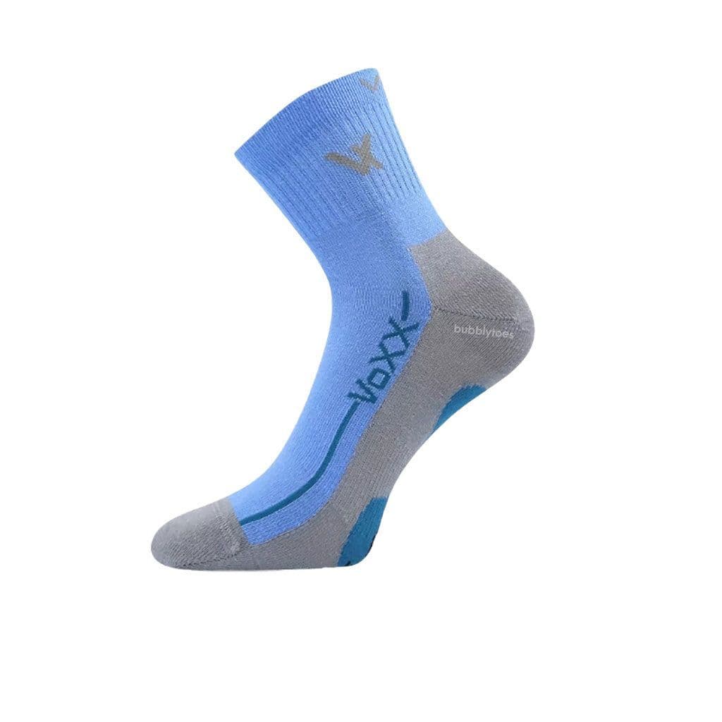 Voxx Kids Cotton Barefoot Socks - Short Crew Blues