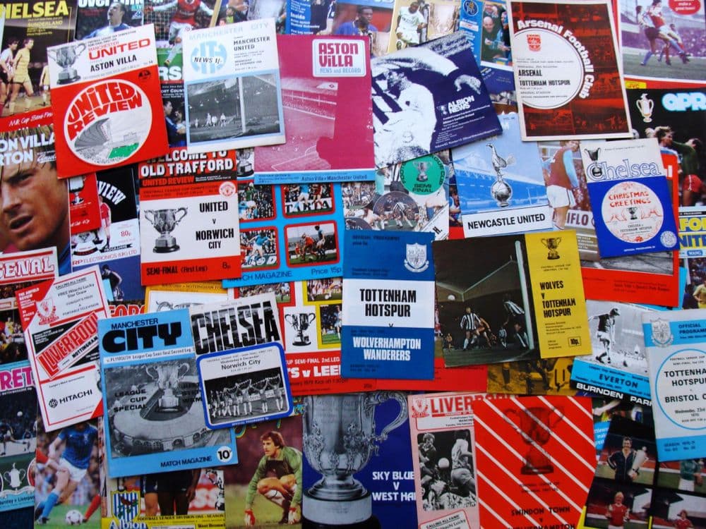 Collection of 70 different LEAGUE CUP SEMI FINAL football programmes ...
