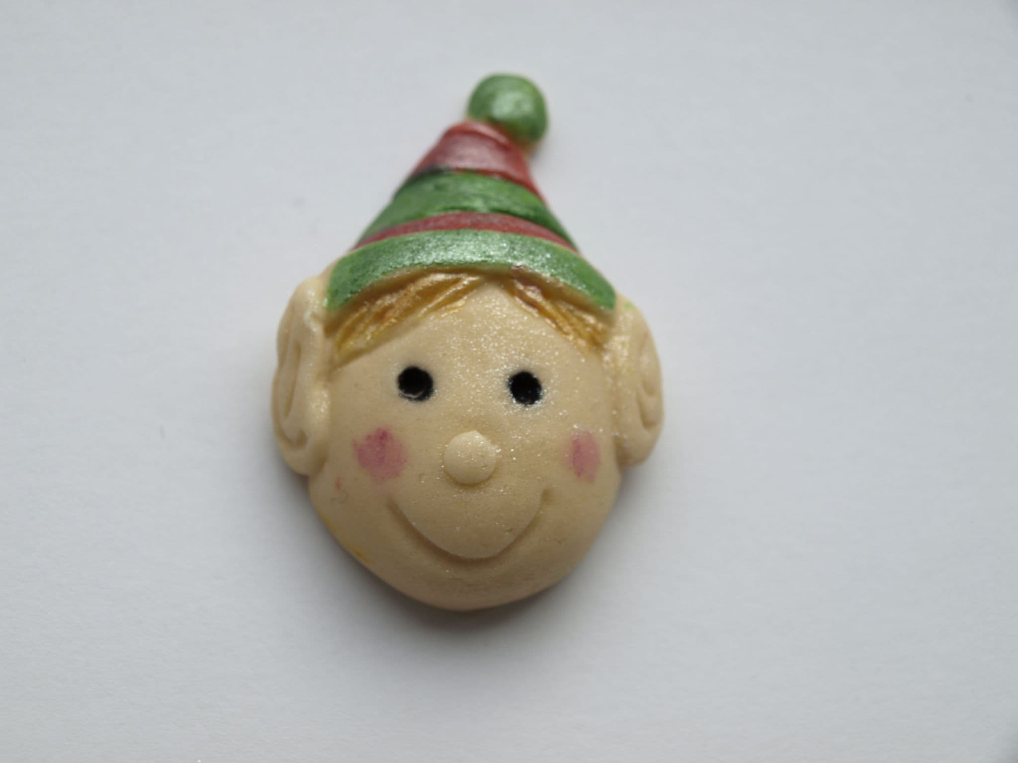 Christmas Edible Cupcake Cake Toppers - Fondant Santa Rudolph Elf and ...