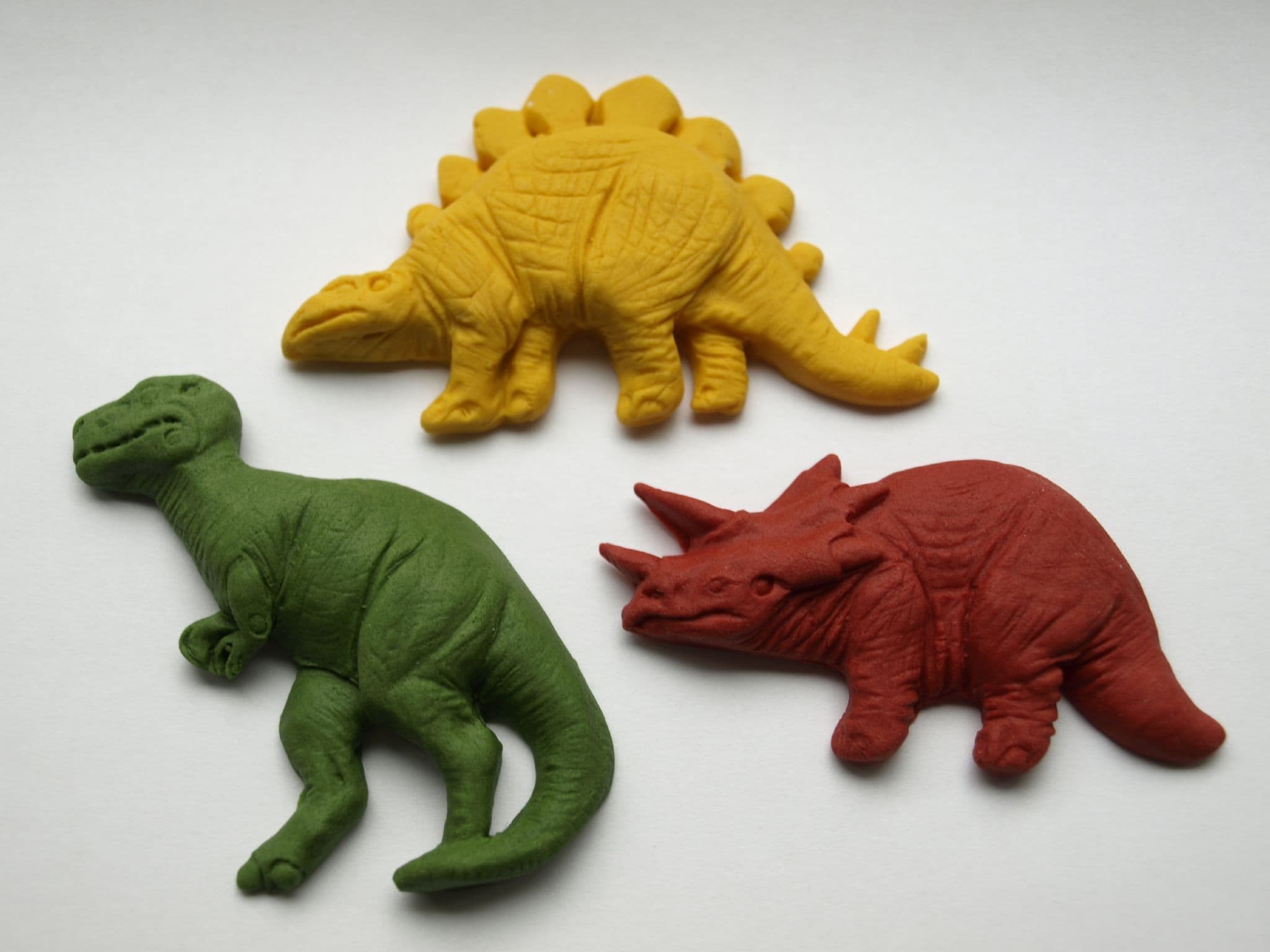 Rainbow Cake Toppers RCT-0125 6x Edible Dinosaur Cake Toppers for Birthdays