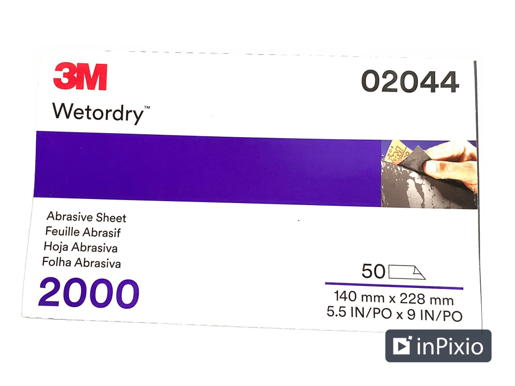 3M Wet or Dry Paper P2000 140 x 228mm