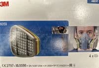 3M 6300 Respirator Large includes 6059 filter