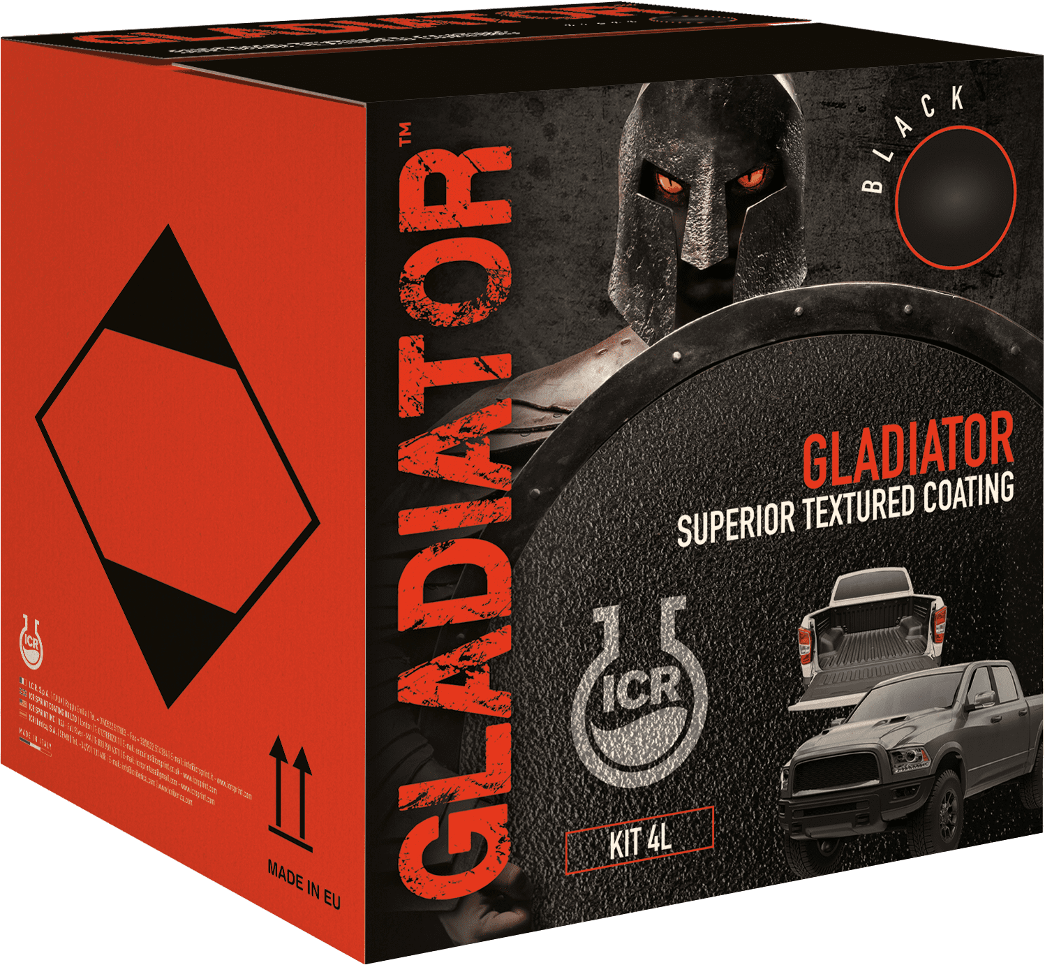 Gladiator 2K Protective Coating 4L kit Black
