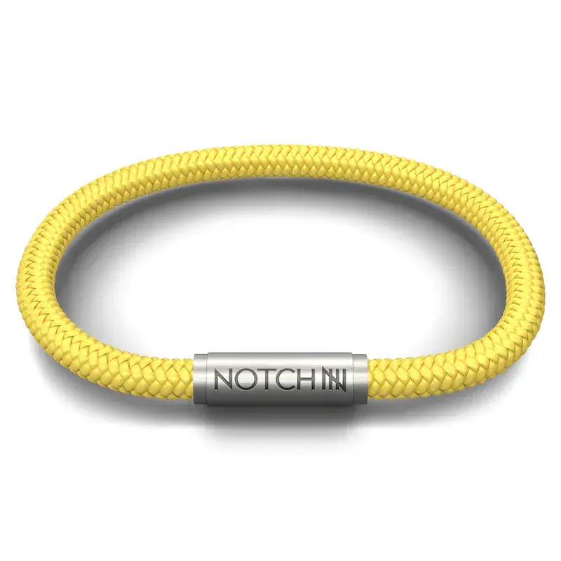 Solid Yellow Cord Notch Bracelet
