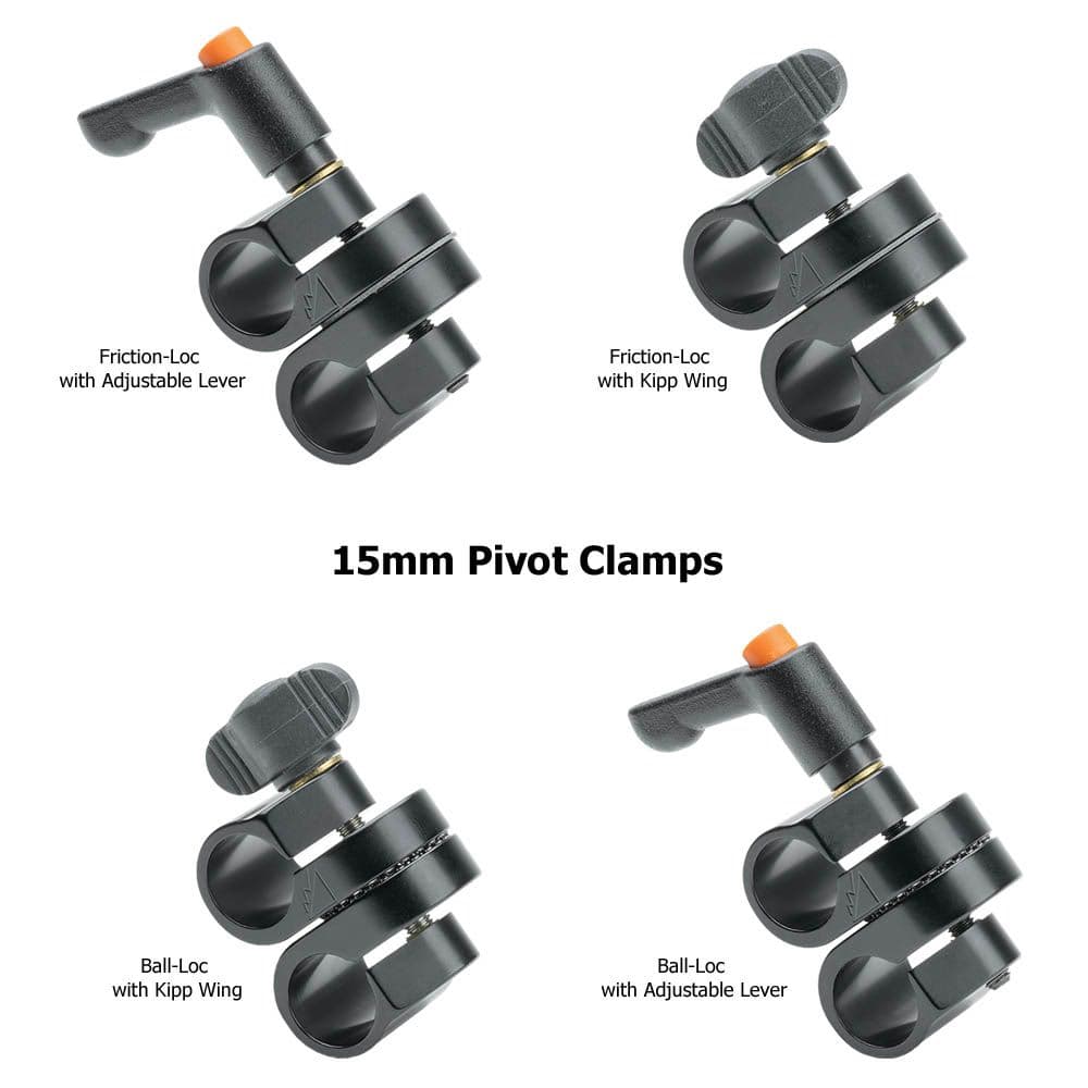 15mm Pivot Clamp Friction-Loc with Adjustable Lever