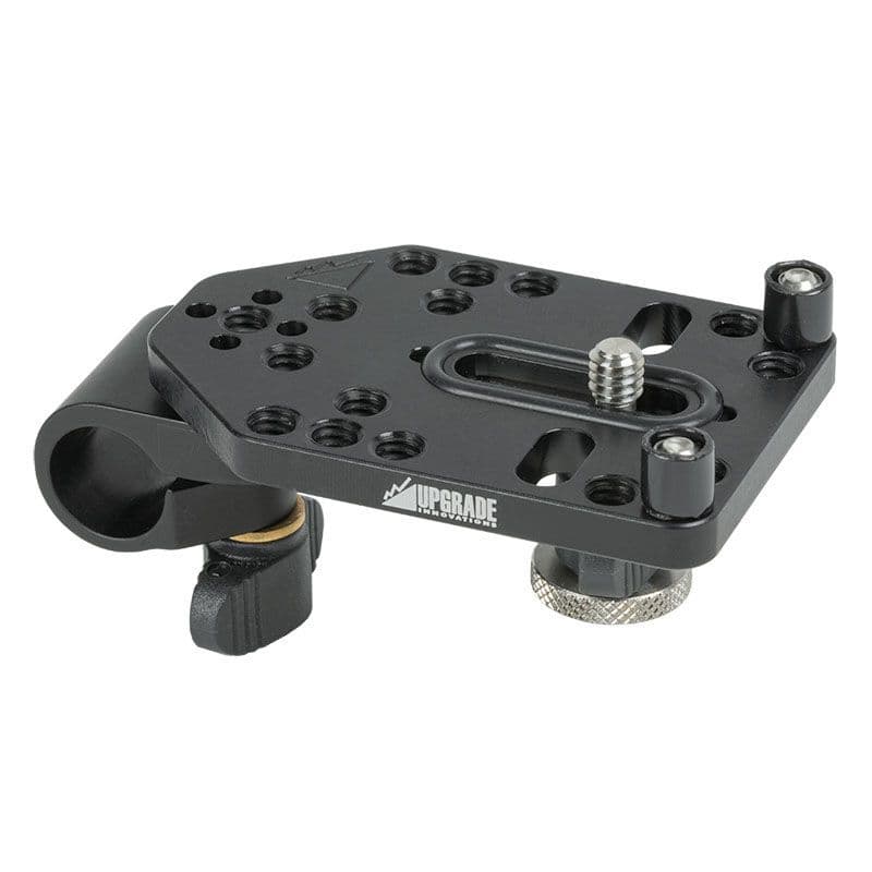 Cine Mounting Plate to 1/4in Pin-Loc 15mm Rod Clamp