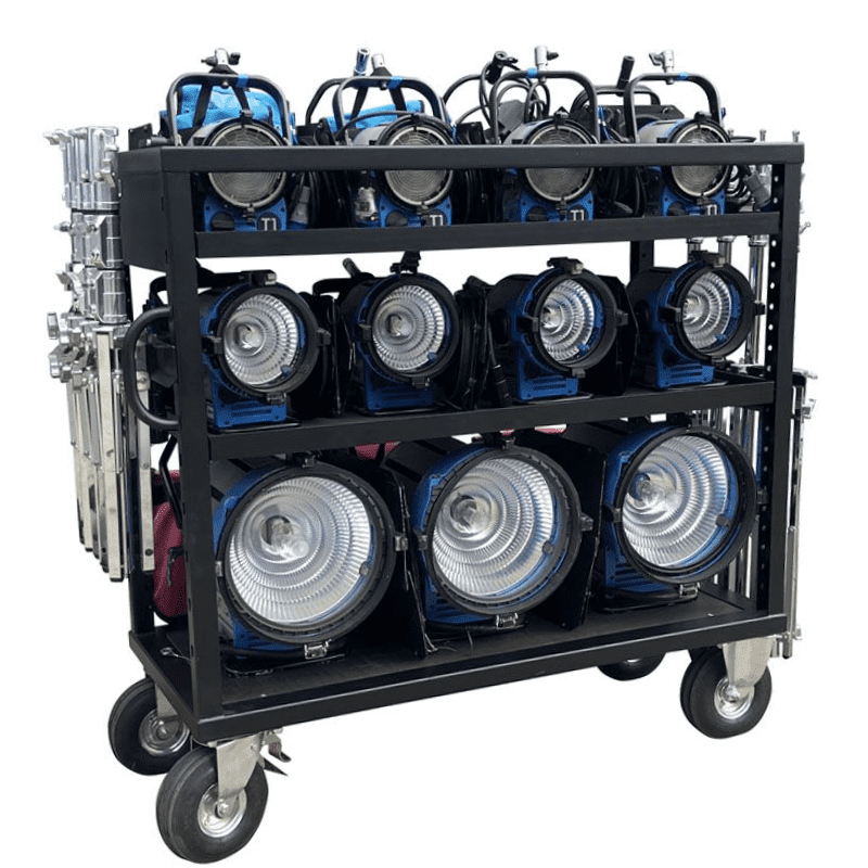 Head Cart with Adjustable Shelves & Combo Stand Hangers