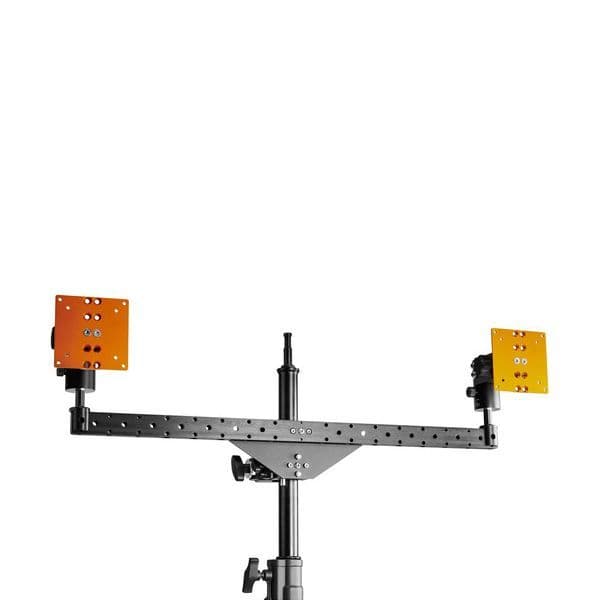 Inovativ Dual Bar with 2 Crossbar Baby Pin Plugs and 2 Pro Monitor Mounts