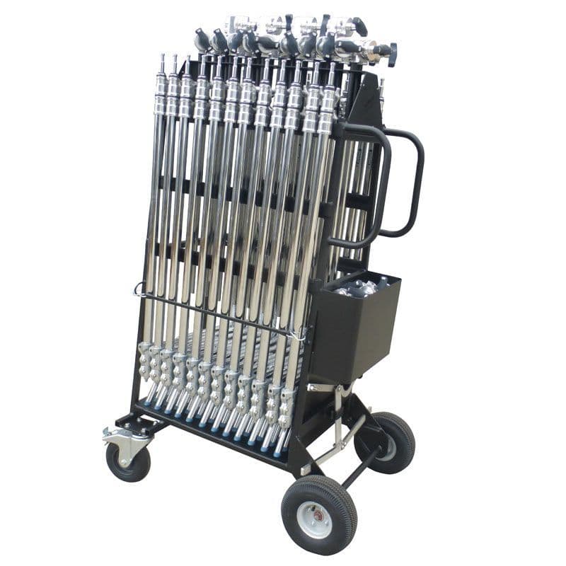 Lomart C-Stand Cart with Brake - up to 24 C-Stands