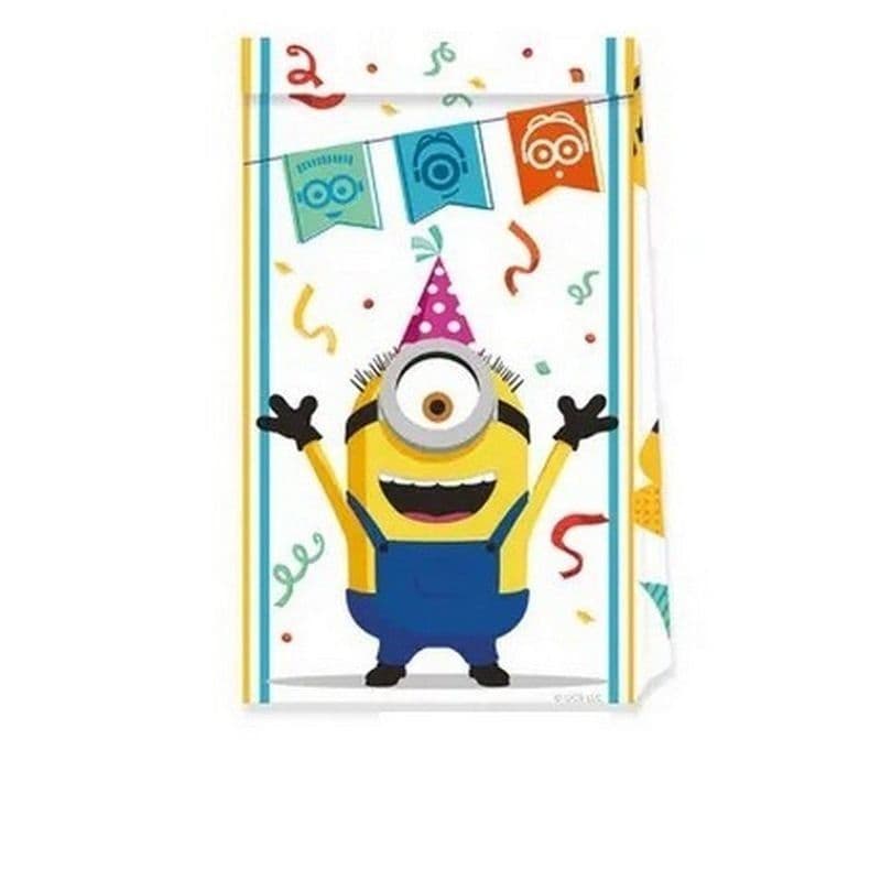 4 PAPER BAGS MINIONS