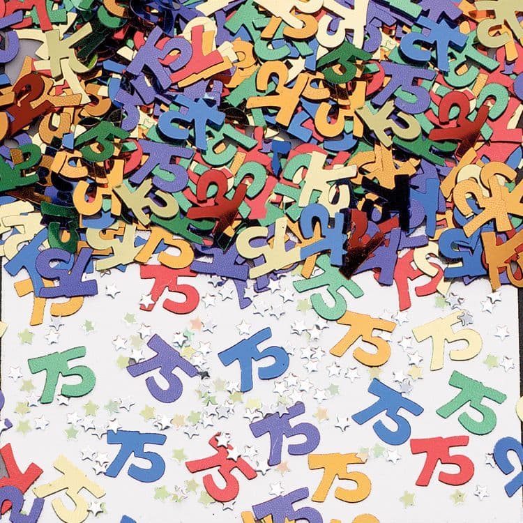 Age 75 Confetti
