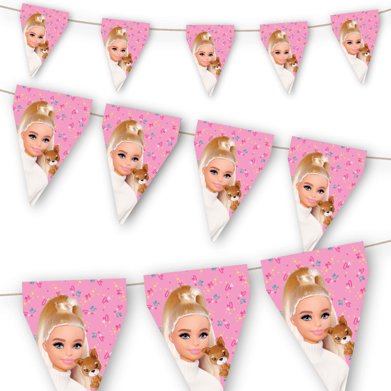 Barbie Party Flag Bunting