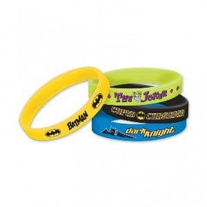 Batman Party Rubber Bracelets