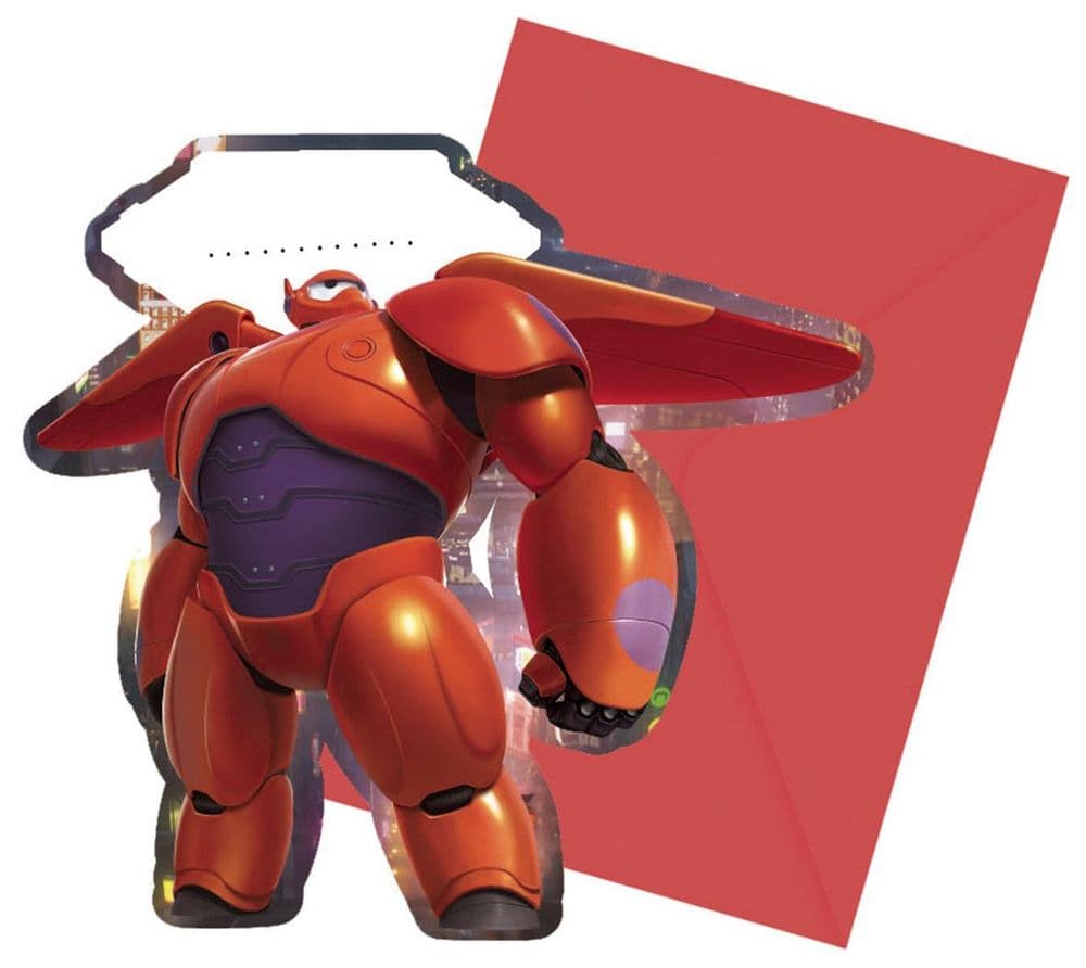 Big Hero 6 party invites with envelopes