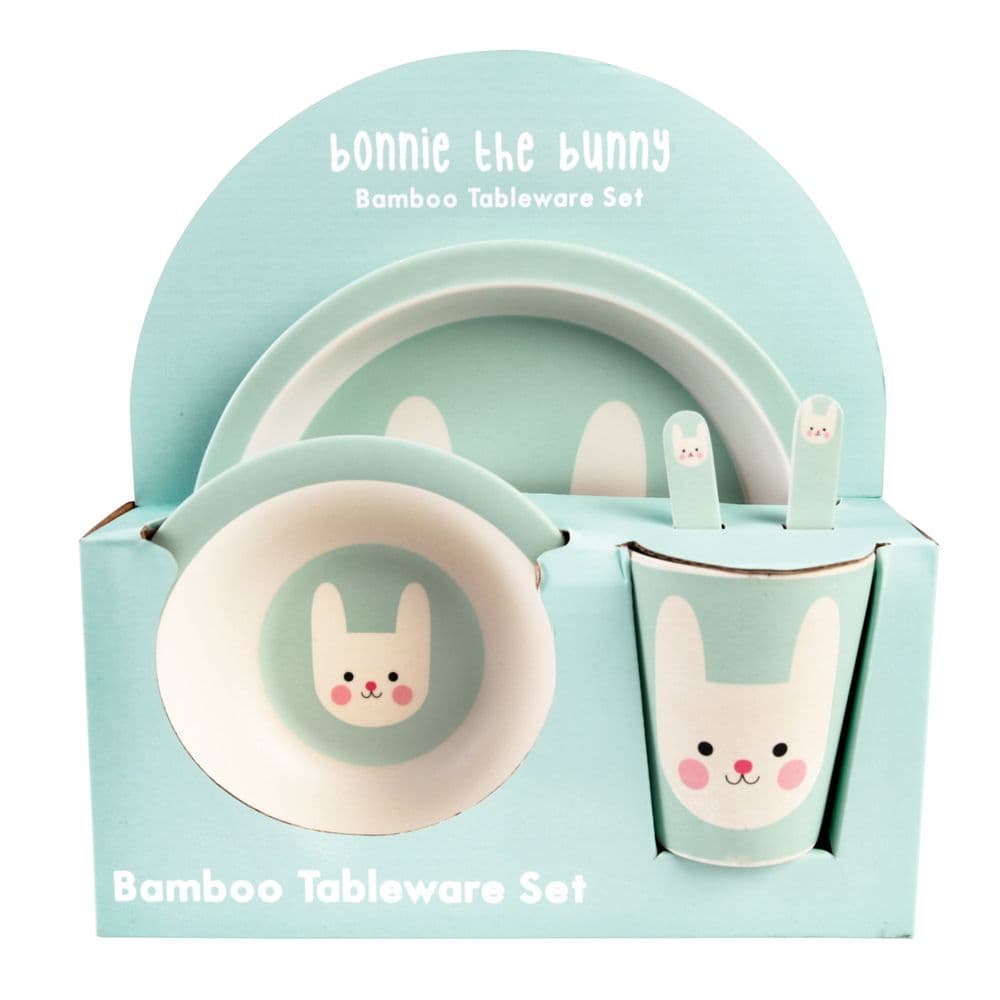 Bonnie the Bunny bamboo tableware
