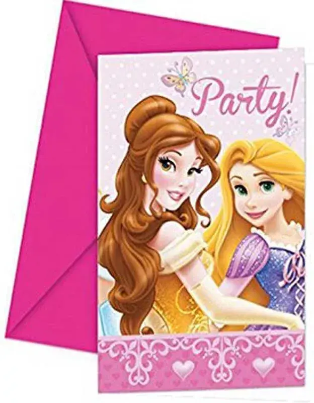 Disney Princess Glamour Party Invitations