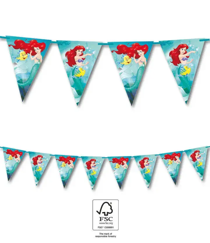 Disney s The Little Mermaid Ariel Curious Flag Bunting