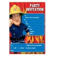Fireman Sam Party Invitation Pad