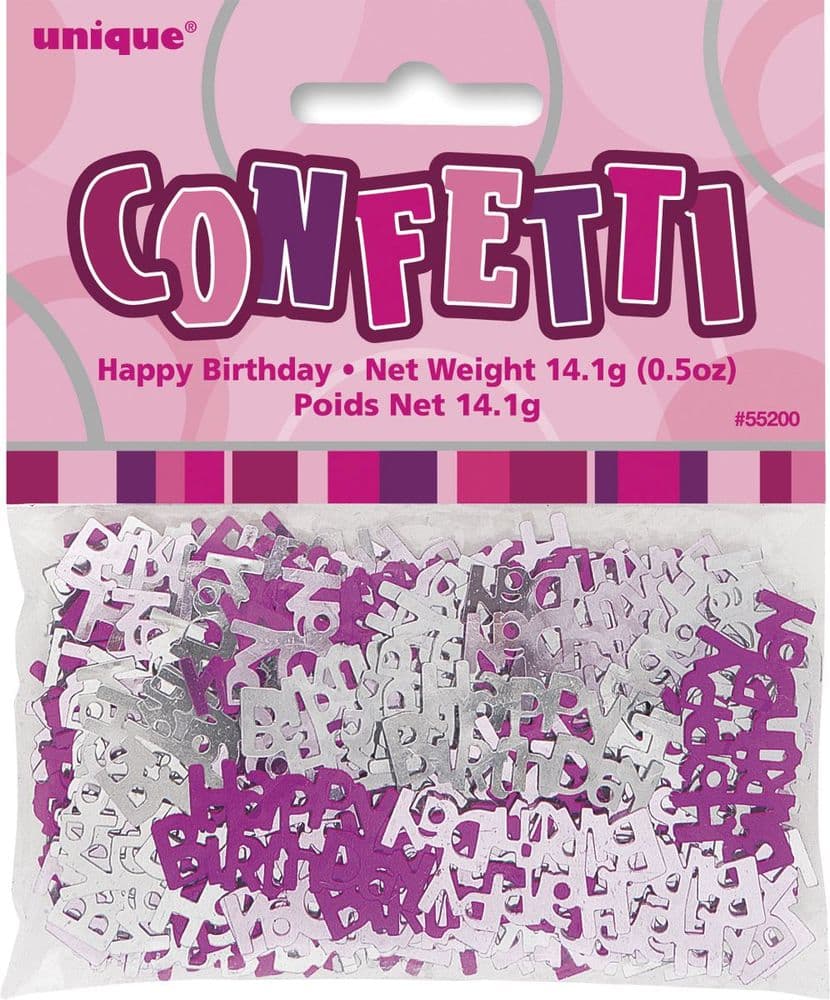 Glitz Pink Birthday Confetti Sprinkles