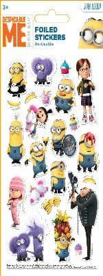 Minions Despicable Me Sheet of Stickers