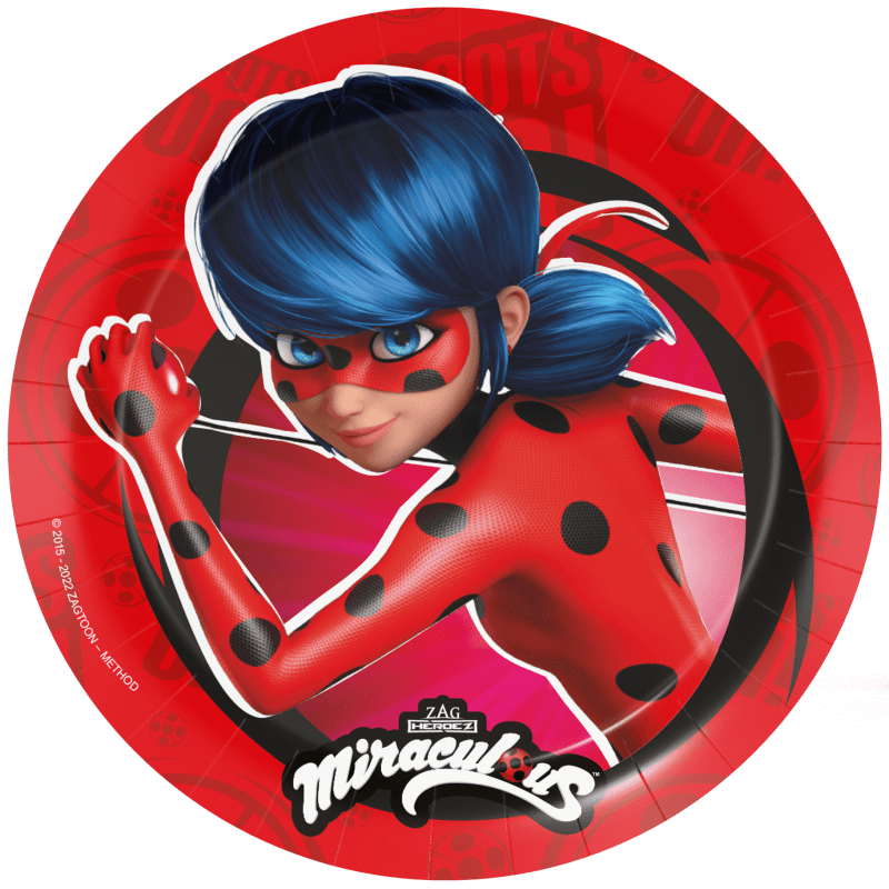 Miraculous Lady Bug 23cm Plates