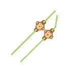 Monkey Party Drinking Straws