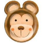 Monkey Party Shaped Plates
