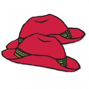 Paddington Bear Paper Red Hats