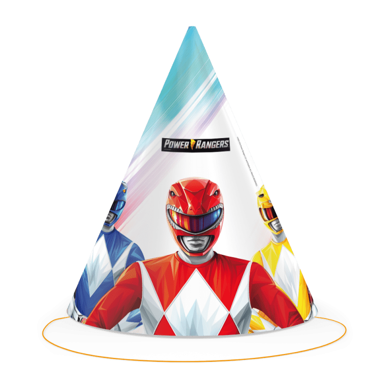 Power Rangers Party Cone Hats