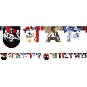 Star Wars The Last Jedi Party Happy Birthday Banner