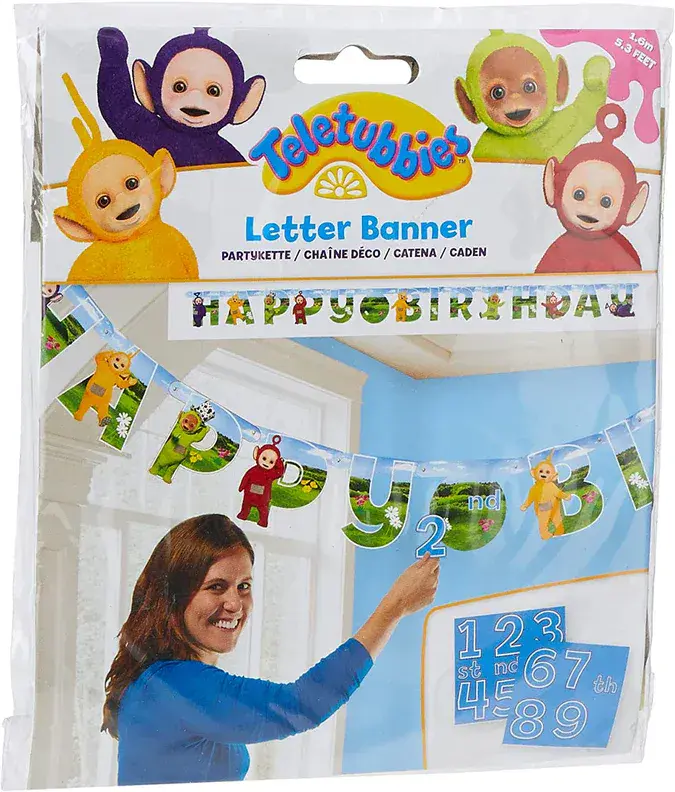 Teletubbies Birthday Party Banner