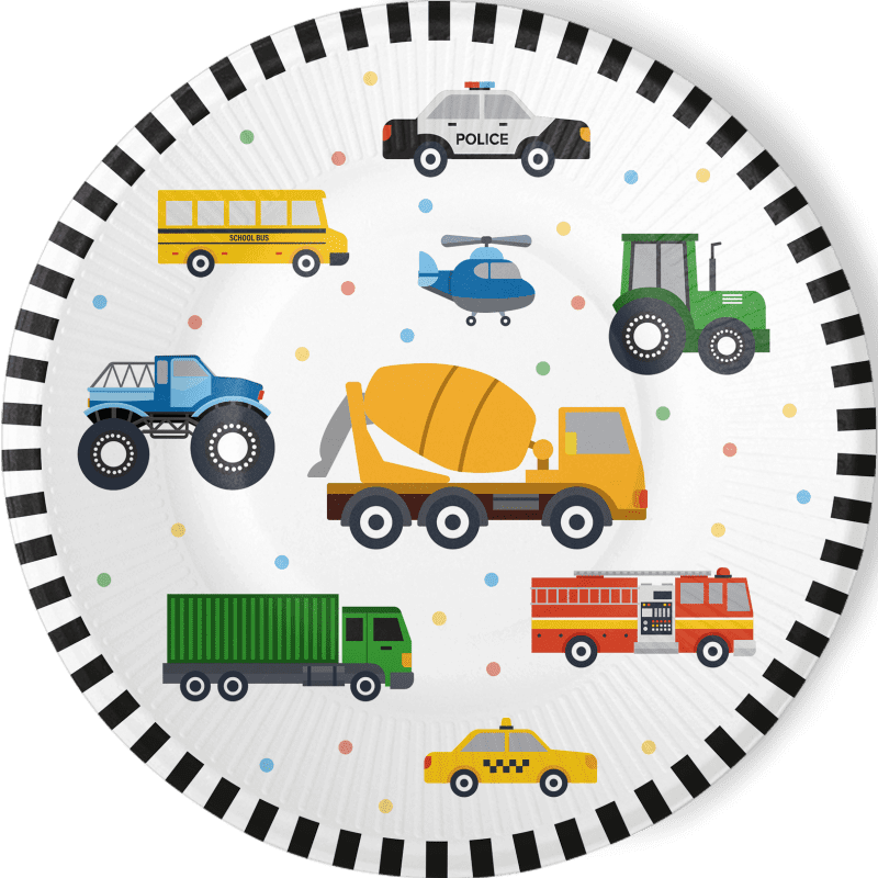 Traffic Jam Plates 23 cm