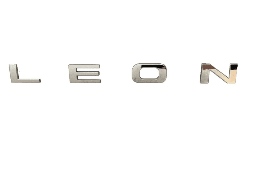 SEAT Leon Chrome Wording Badge