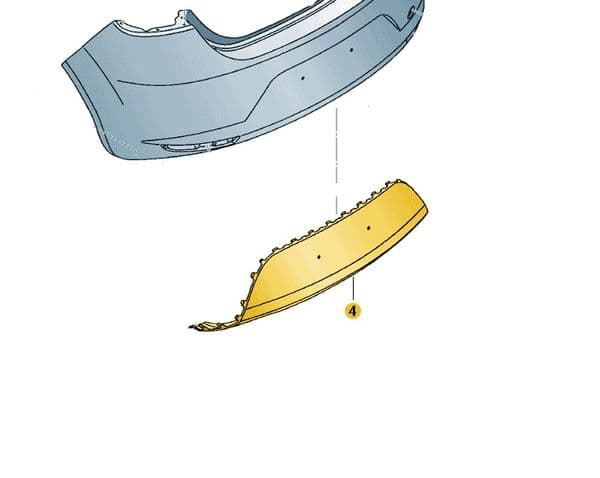 SEAT Leon Cupra R Rear Bumper Spoiler