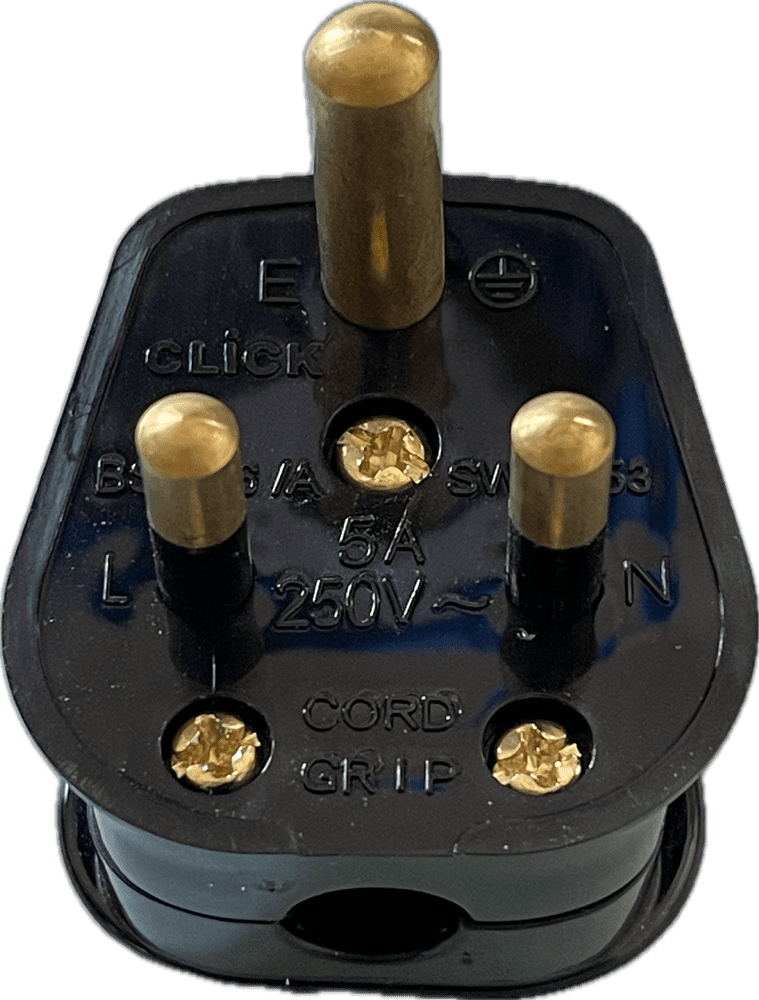 Box 10 - 5A Round Pin Rewireable Plug