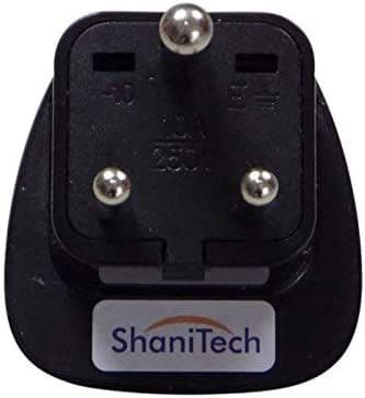 ShaniTech Travel Adaptor 3 Pin UK to India Nepal Bhutan Sri Lanka ...