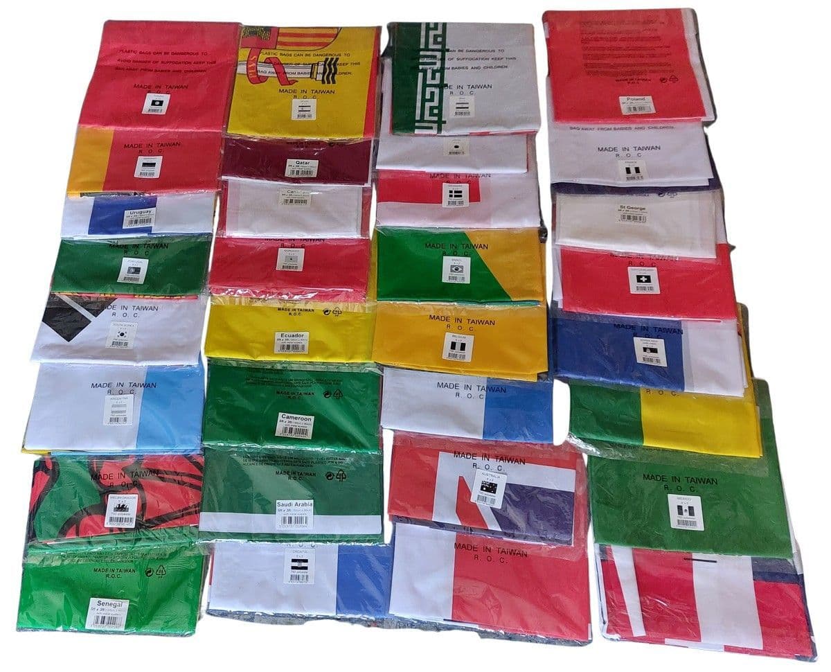 44 x Flags as per list 549 each | NWFlags.co.uk