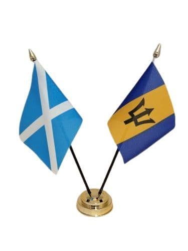 Barbados & Scotland Table Flag | Buy Barbados & Scotland Table Flag