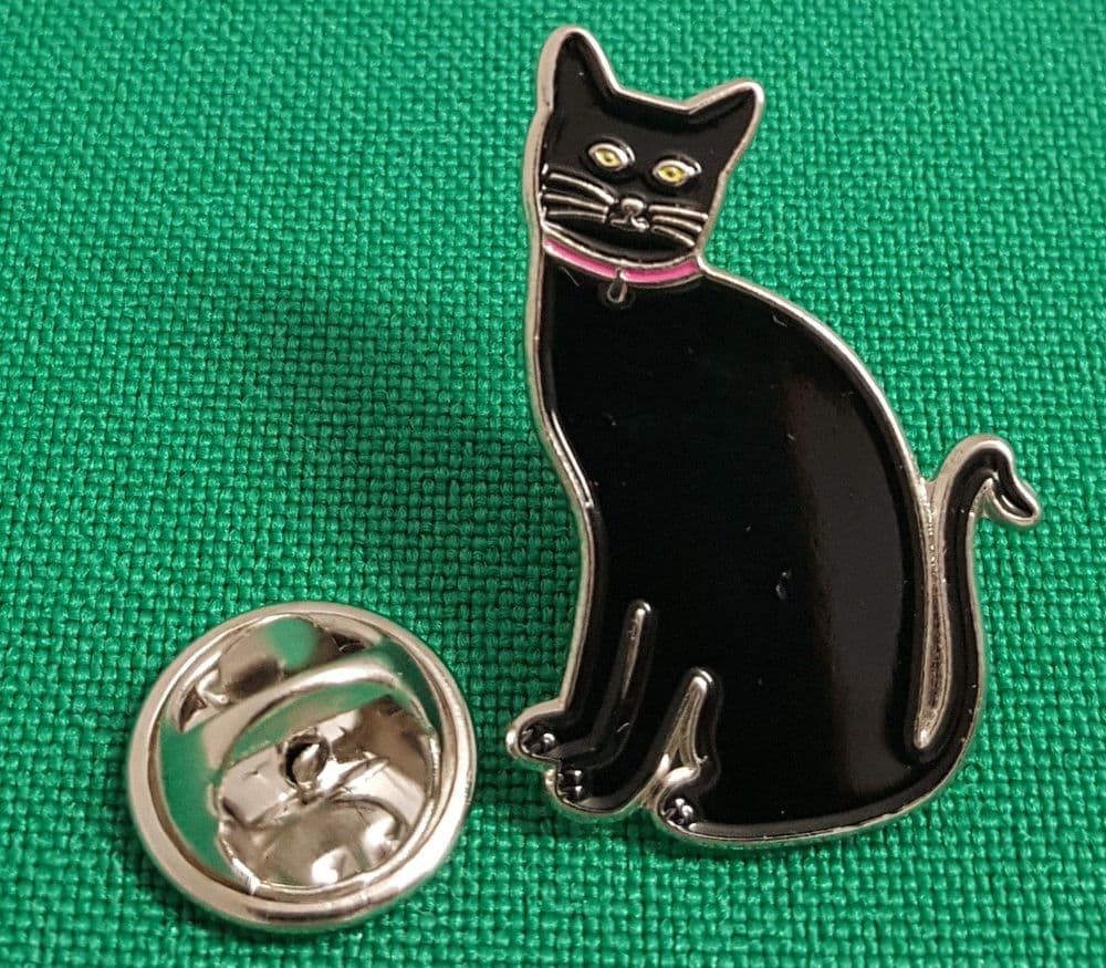 Black Cat Pin Badge | Buy Black Cat Pin Badge | NWFlags