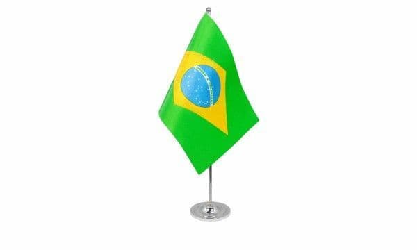 Brazil Satin Table Flag | Buy Brazil Satin Table Flag | NWFlags