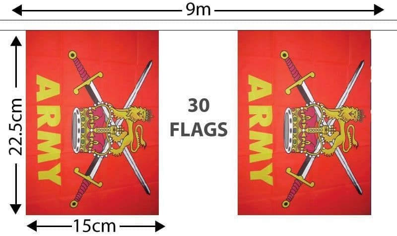 British Army Bunting | Buy British Army Bunting | NWFlags