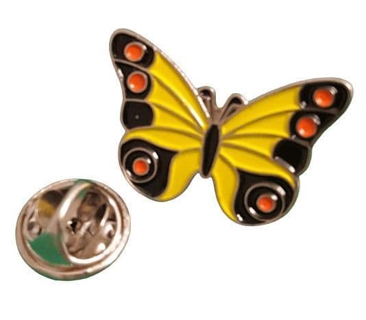 Butterfly Yellow Pin Badge | Buy Butterfly Yellow Pin Badge | NWFlags
