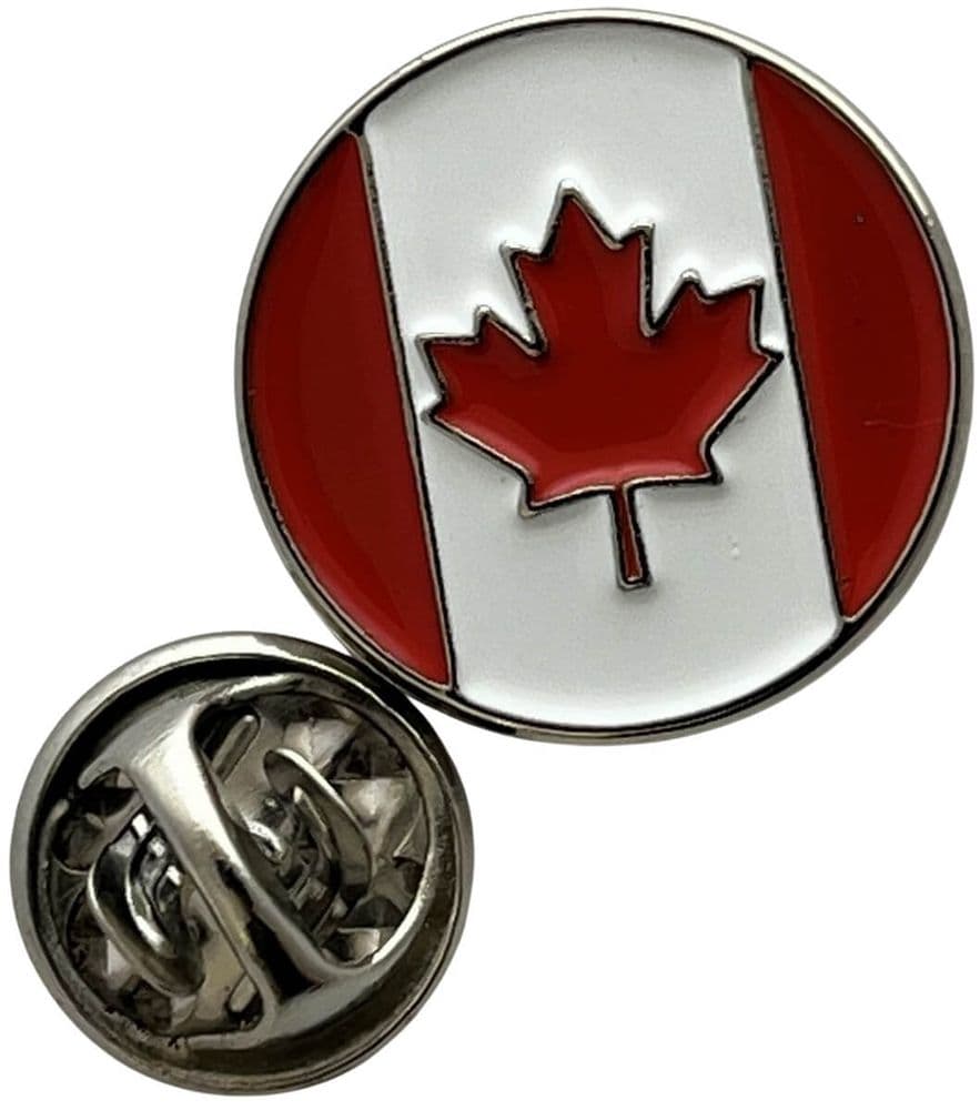 Canada Round Pin Badge | Buy Canada Round Pin Badge | North West Flags