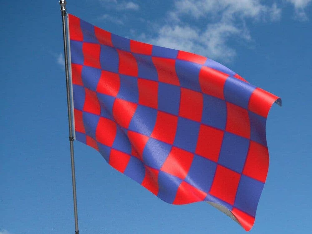 Checkered Royal Blue & Red Flag | Buy Checkered Royal Blue & Red Flag