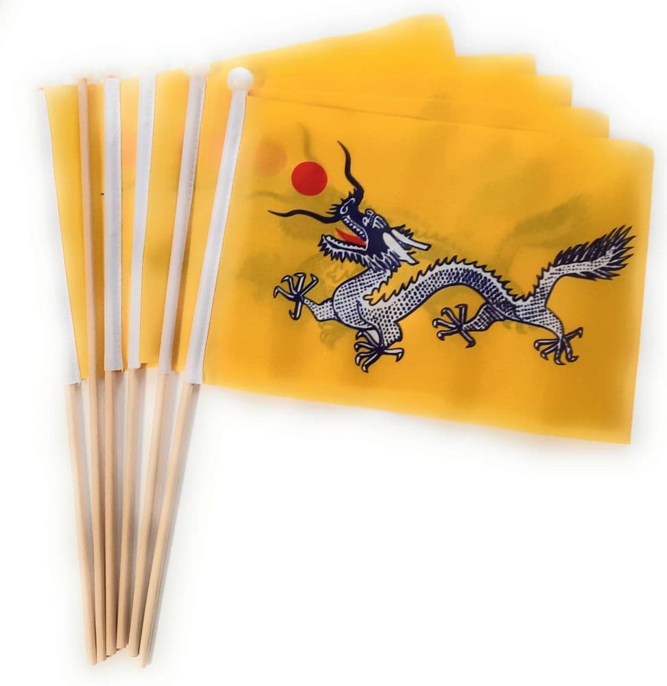 Chinese Dragon Hand Flags | Buy Chinese Dragon Pack of Hand Flags