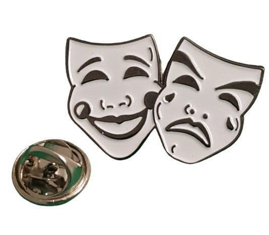 Comedy Tragedy Pin Badge | Buy Comedy Tragedy Pin Badge | NWFlags