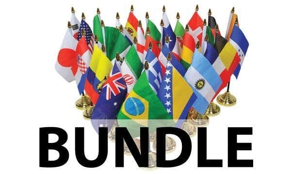 Buy Commonwealth Games Table Flag Bundle 70 Flags | NWFlags