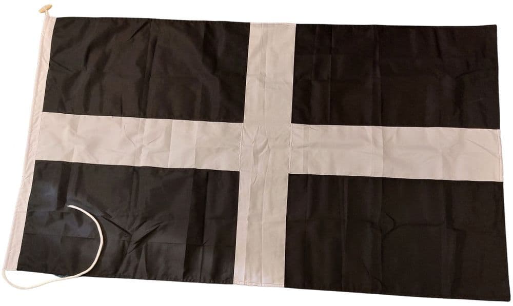 Cornwall Sewn Flag with Rope & Toggle - 5ft x 3ft | NWFlags