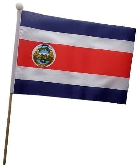 Costa Rica Hand Flag | Buy Costa Rica Hand Flag | NWFlags