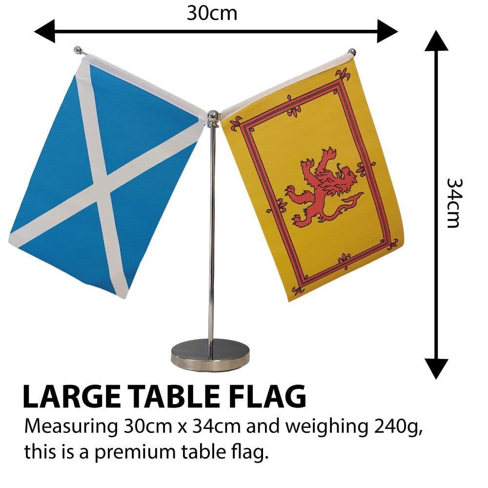 South Africa Friendship Chrome Table Flag | Free UK Delivery | NWFlags